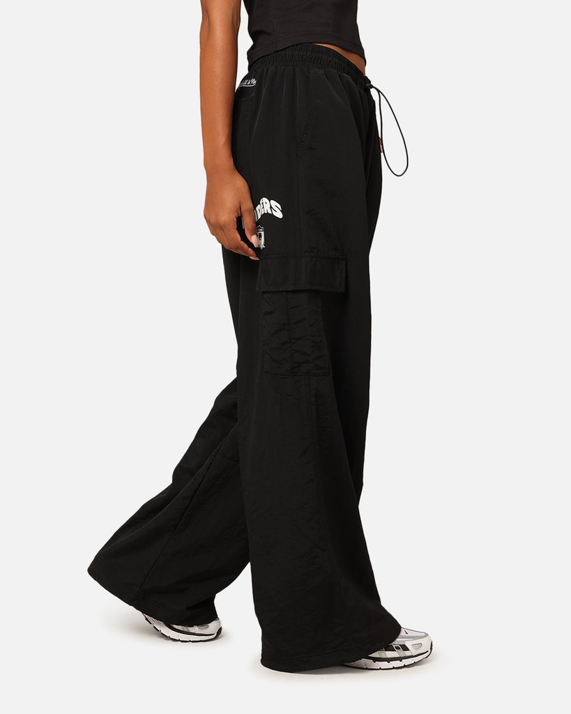 Mitchell & Ness Women's Oakland Raiders Wavey Text Cargo Pants Black ...