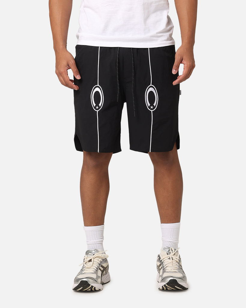 Carre C-Star Pipe Track Shorts Black | Culture Kings NZ