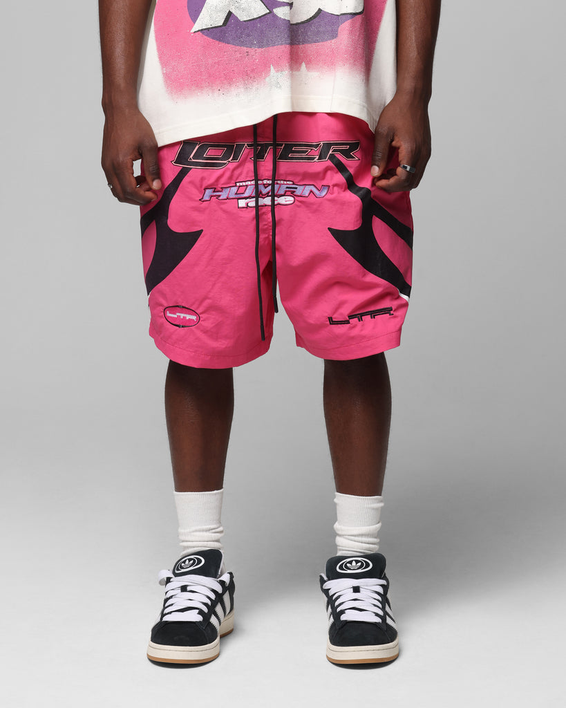 Loiter Motorway Walk Shorts Pink | Culture Kings NZ
