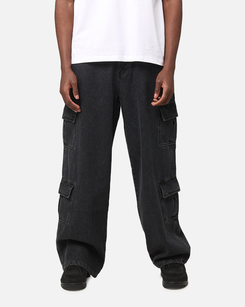 Carre Baggy Cargo Jeans Black Denim | Culture Kings NZ