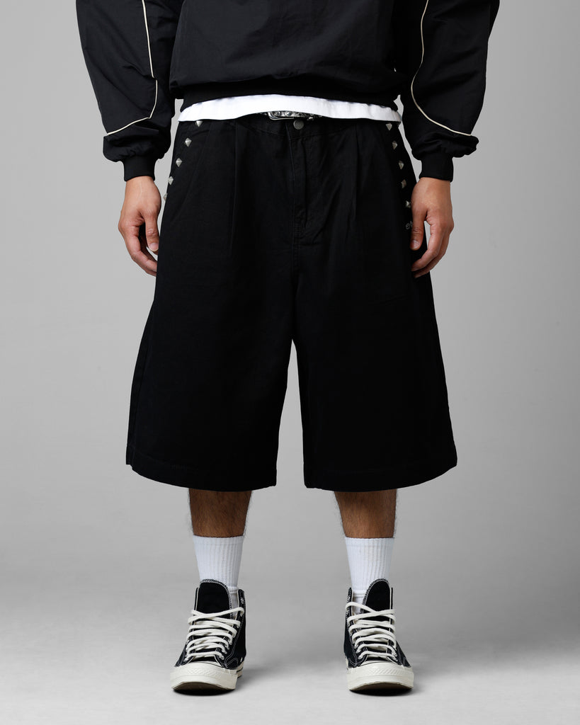 Loiter 3 Quarter Shorts Black | Culture Kings NZ
