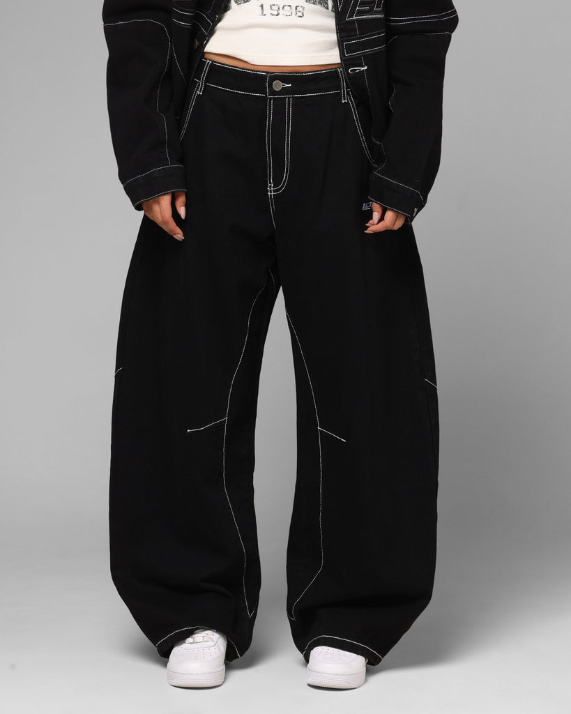 Loiter Biker Raver Jeans Black | Culture Kings NZ