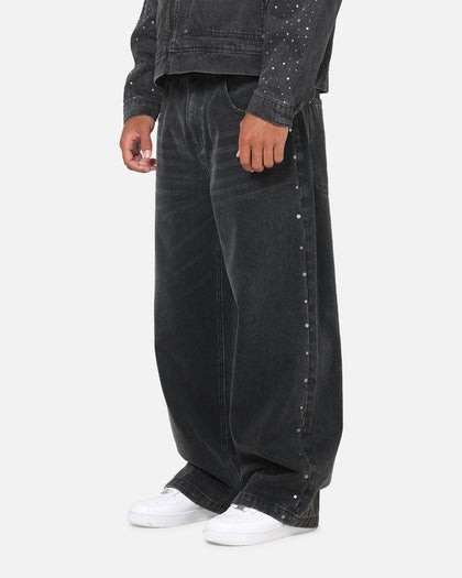 Saint Morta Amplus Divine Riot Jeans Black Shadow | Culture Kings NZ