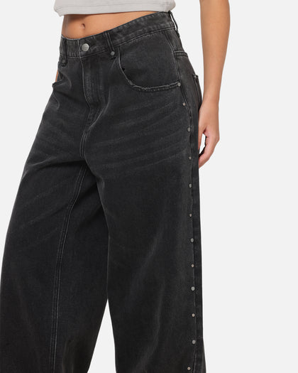 Saint Morta Amplus Divine Riot Jeans Black Shadow | Culture Kings NZ