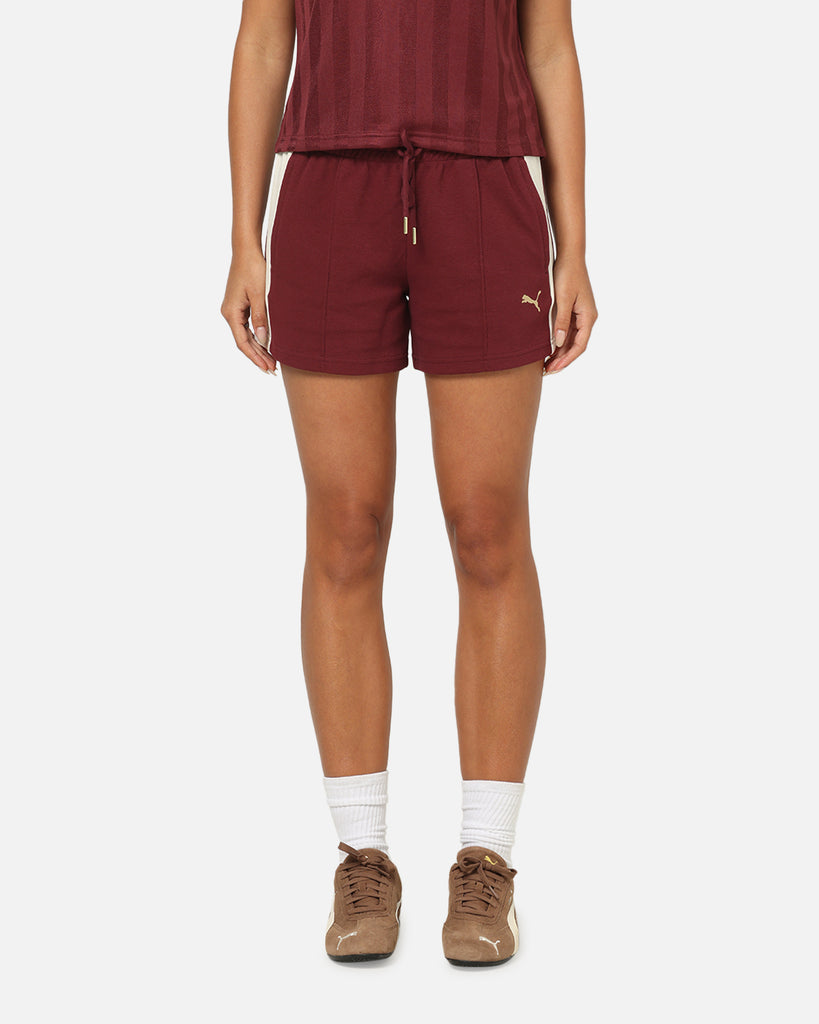 Puma Women's T7 Pintuck Shorts Ruby | Culture Kings NZ