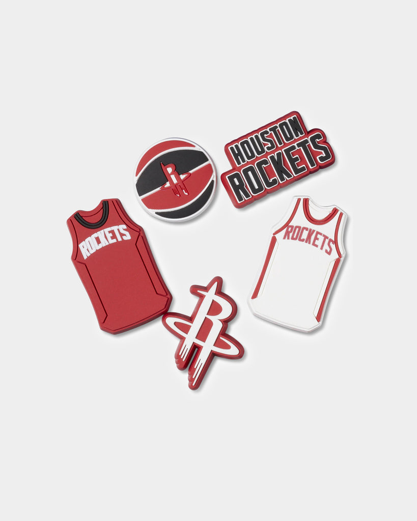 Crocs Houston Rockets 5 Pack Jibbitz Charms Multi | Culture Kings NZ