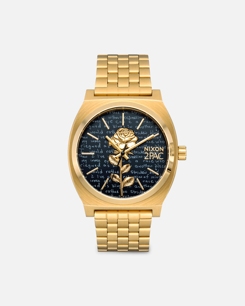 Nixon X 2PAC Time Teller Watch Gold/Black | Culture Kings NZ