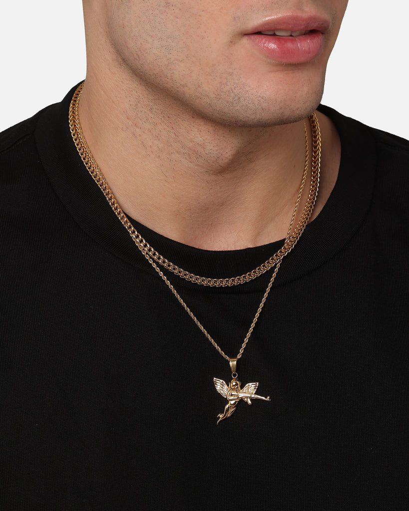 Saint Morta Franco Rope Cupid Chain Set Gold | Culture Kings NZ