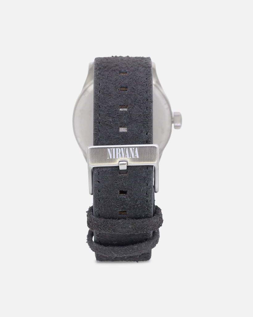 Nixon X Nirvana Sentry Leather Watch Grey Fade | Culture Kings NZ