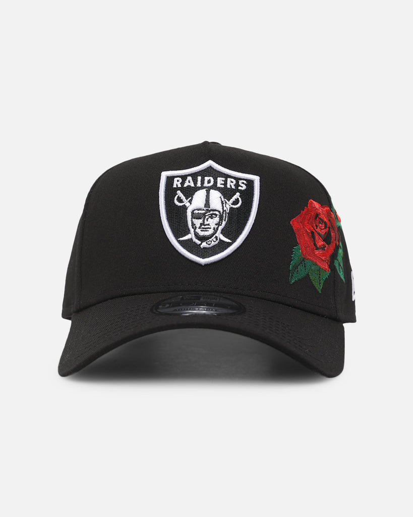 New Era Raiders Rose Emblem 9FORTY A-Frame Snapback Black | Culture ...