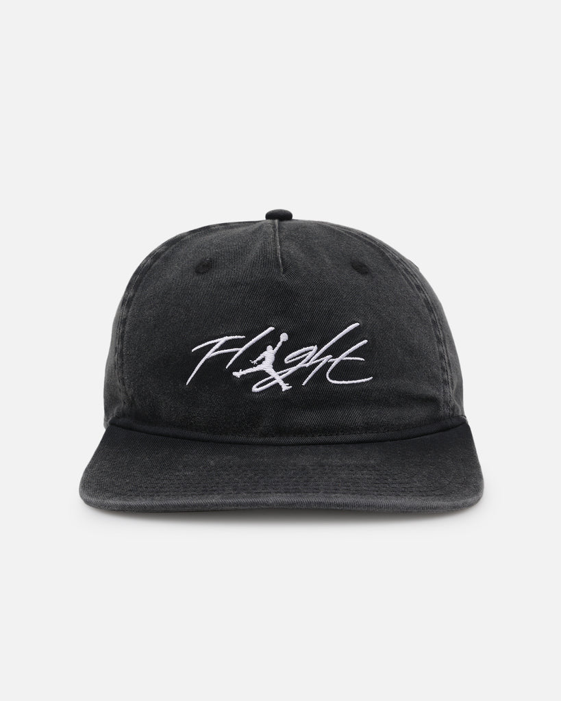 Jordan Flight Pro Unstructured Pro 5-Panel Strapback Black/White ...