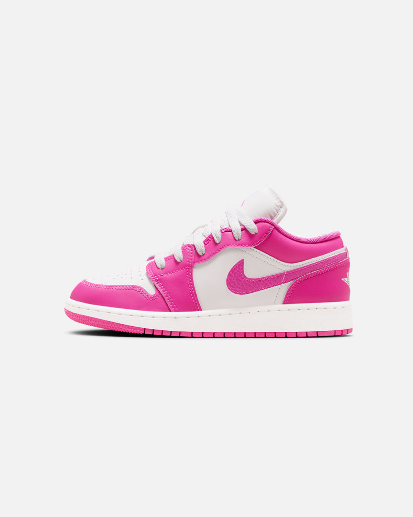 Jordan Kids' Air Jordan 1 Low (GS) Fire Pink/Iris Whisper White ...
