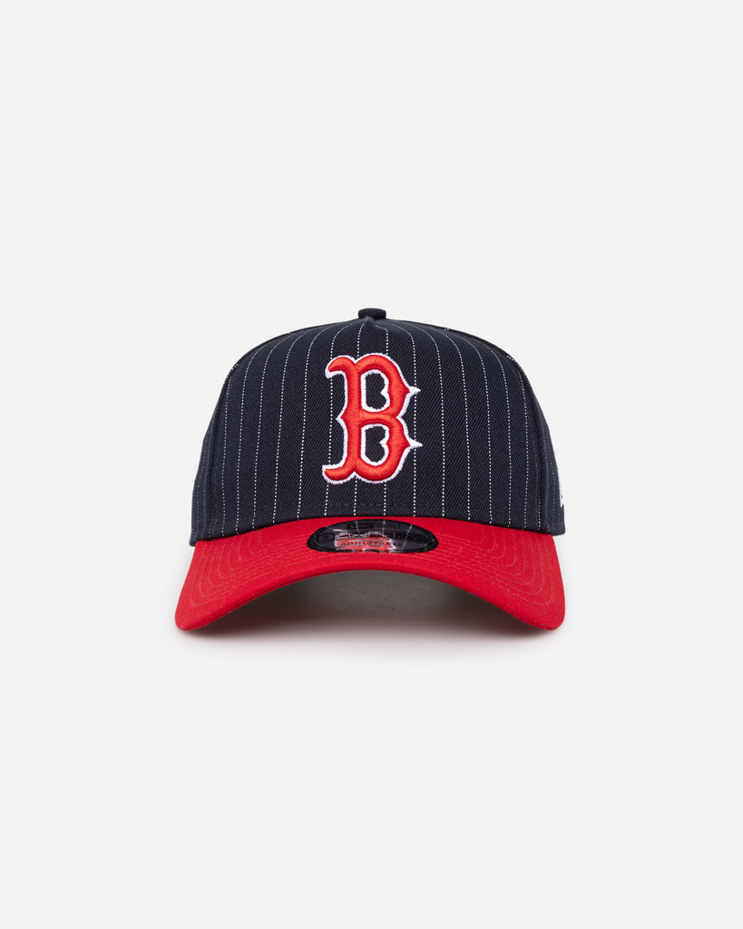 New Era Boston Red Sox '2-Tone Pinstripe' 9FORTY A-Frame Snapback Pins ...