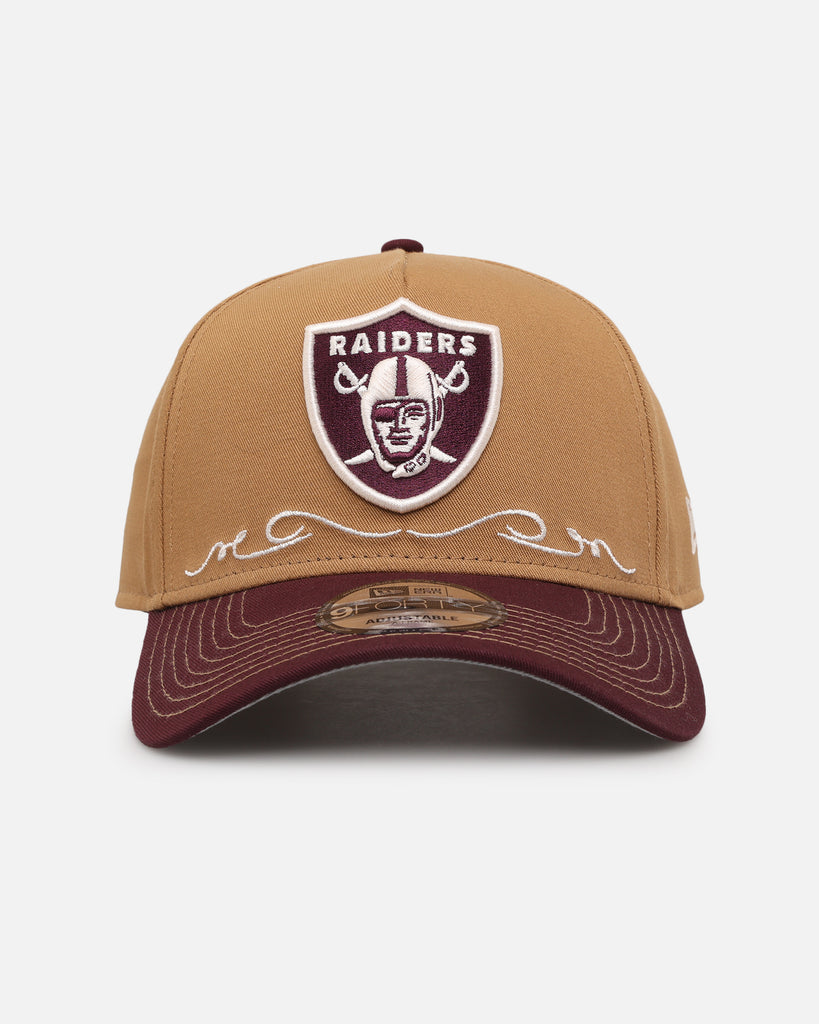 New Era Las Vegas Raiders 'Outlaws Wheat' 9FORTY A-Frame Snapback Whea ...