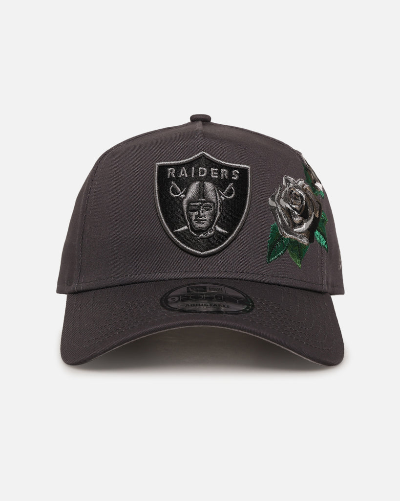 New Era Las Vegas Raiders 'Gray Tonal Roses' 9FORTY A-Frame Snapback G ...