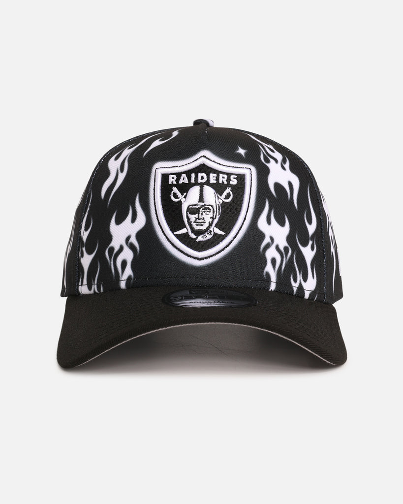 New Era Las Vegas Raiders 'Crown Flames' 9OFRTY A-Frame Snapback Black ...