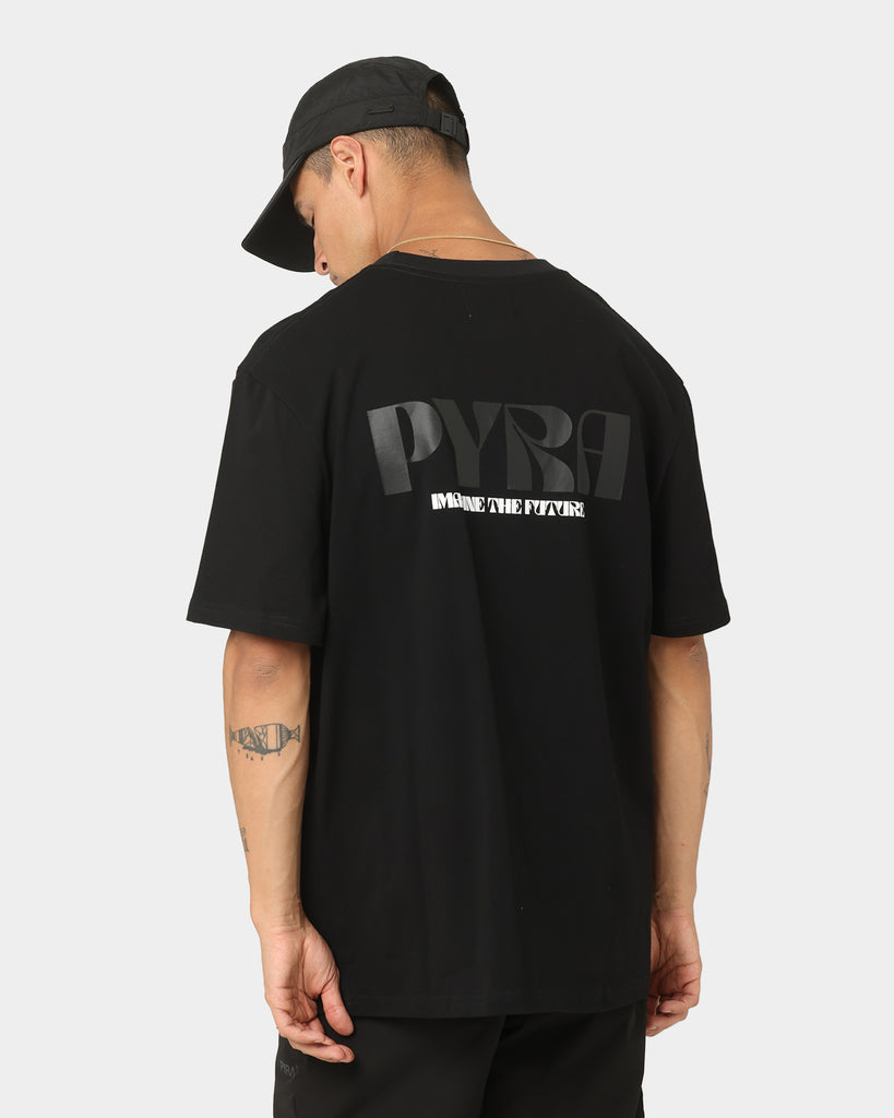 PYRA Imagine Logo T-Shirt Black/Black | Culture Kings NZ