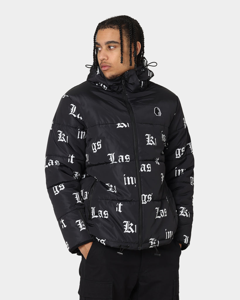 Last Kings Fragment Puffer Jacket Black | Culture Kings NZ