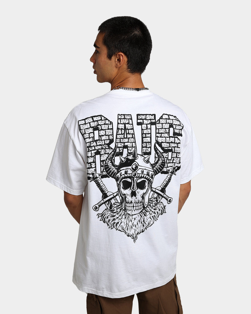 Rats Get Fat Rats Viking T-Shirt White | Culture Kings NZ