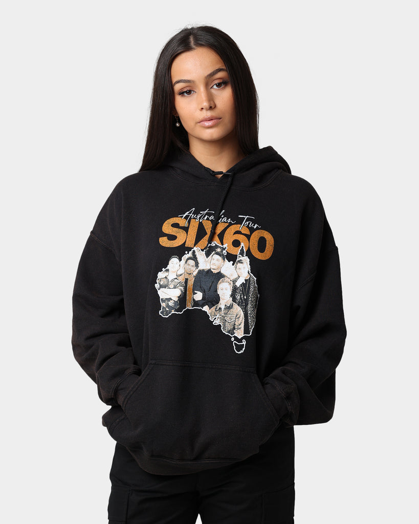Six60 Six60 Tour Vintage Hoodie Black Wash | Culture Kings NZ