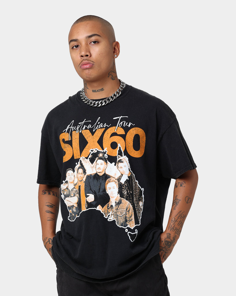 SIX60 Six60 Tour Vintage T-Shirt Black Wash | Culture Kings NZ