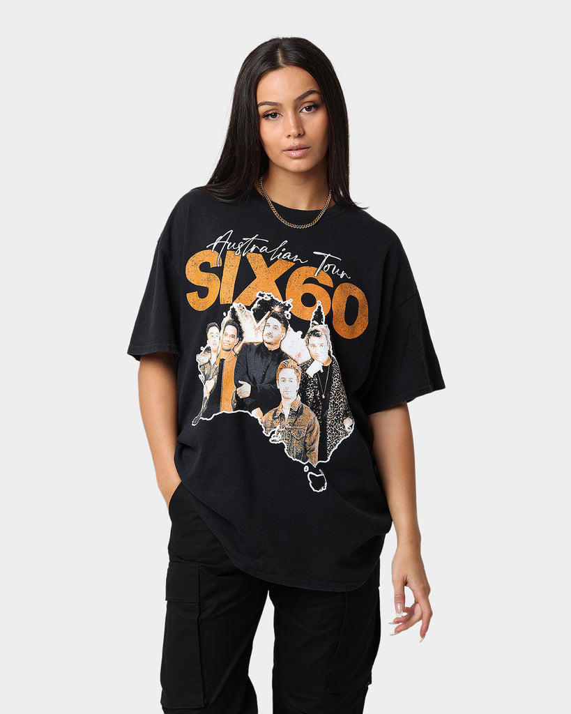 SIX60 Six60 Tour Vintage T-Shirt Black Wash | Culture Kings NZ