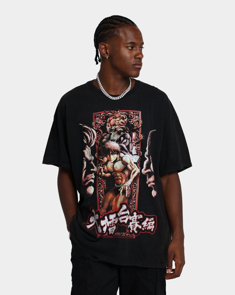 Goat Crew X Baki Hanma The Raitai Tournament Vintage T-Shirt Black Was ...