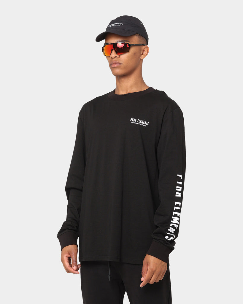 PYRA Legacy Long Sleeve T-Shirt Black/White | Culture Kings NZ