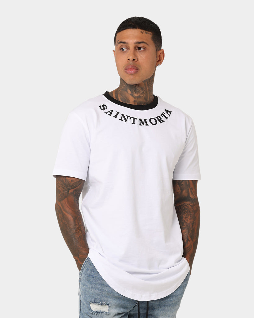 Saint Morta Sparta T-Shirt White/Black | Culture Kings NZ