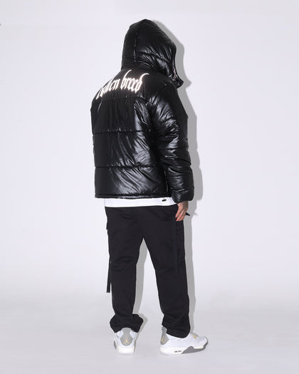 Fallen Breed Logo Puffer Jacket Black | Culture Kings NZ