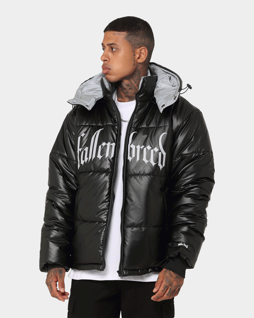 Fallen Breed Logo Puffer Jacket Black | Culture Kings NZ