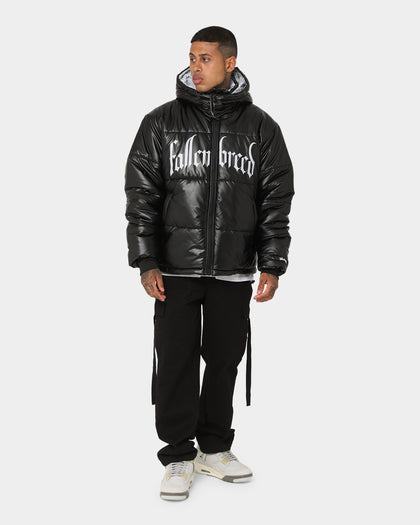Fallen Breed Logo Puffer Jacket Black | Culture Kings NZ