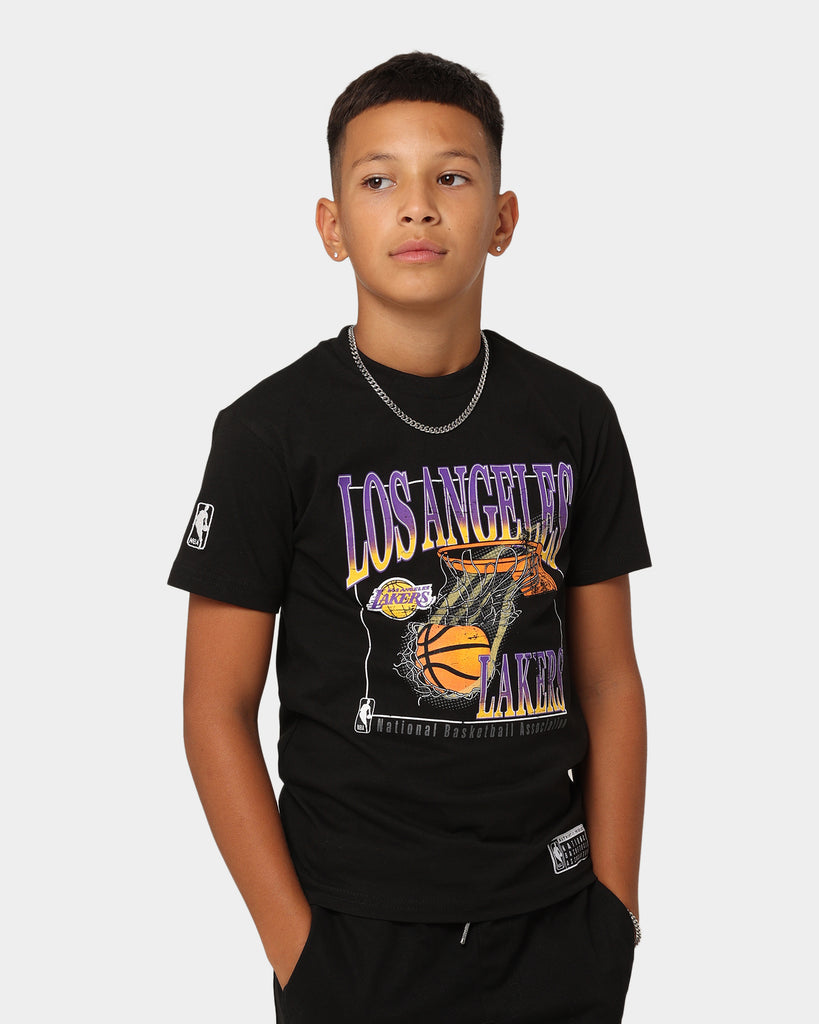 NBA Kids' Los Angeles Lakers Retro Vintage T-Shirt Black | Culture Kings NZ