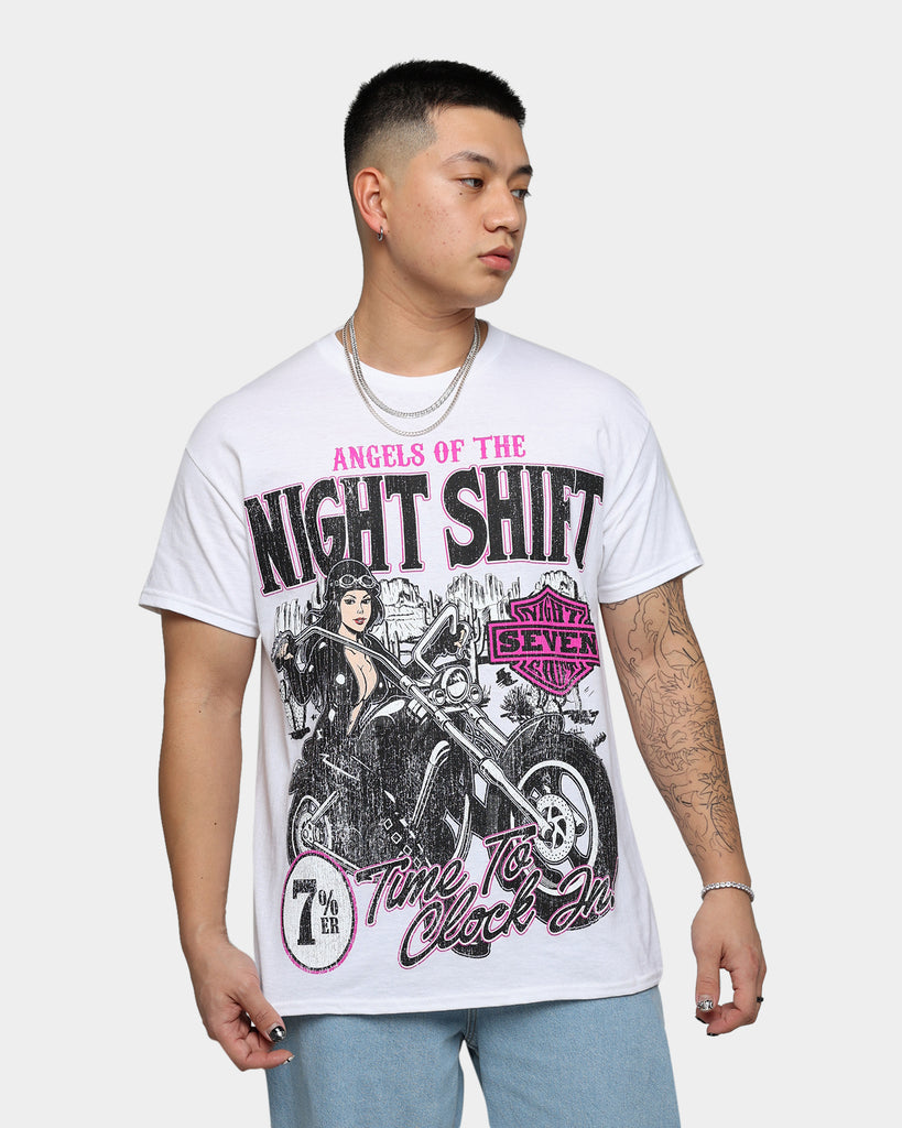 The Night Shift Angels T-Shirt White | Culture Kings NZ