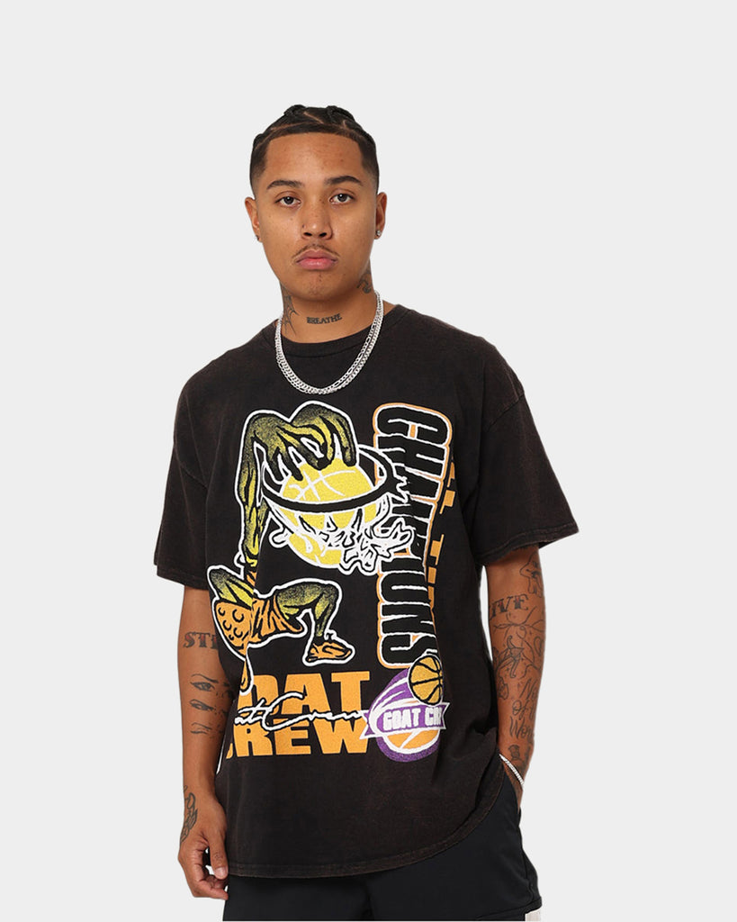 Goat Crew All Time Champions Vintage T-Shirt Black Wash | Culture Kings NZ