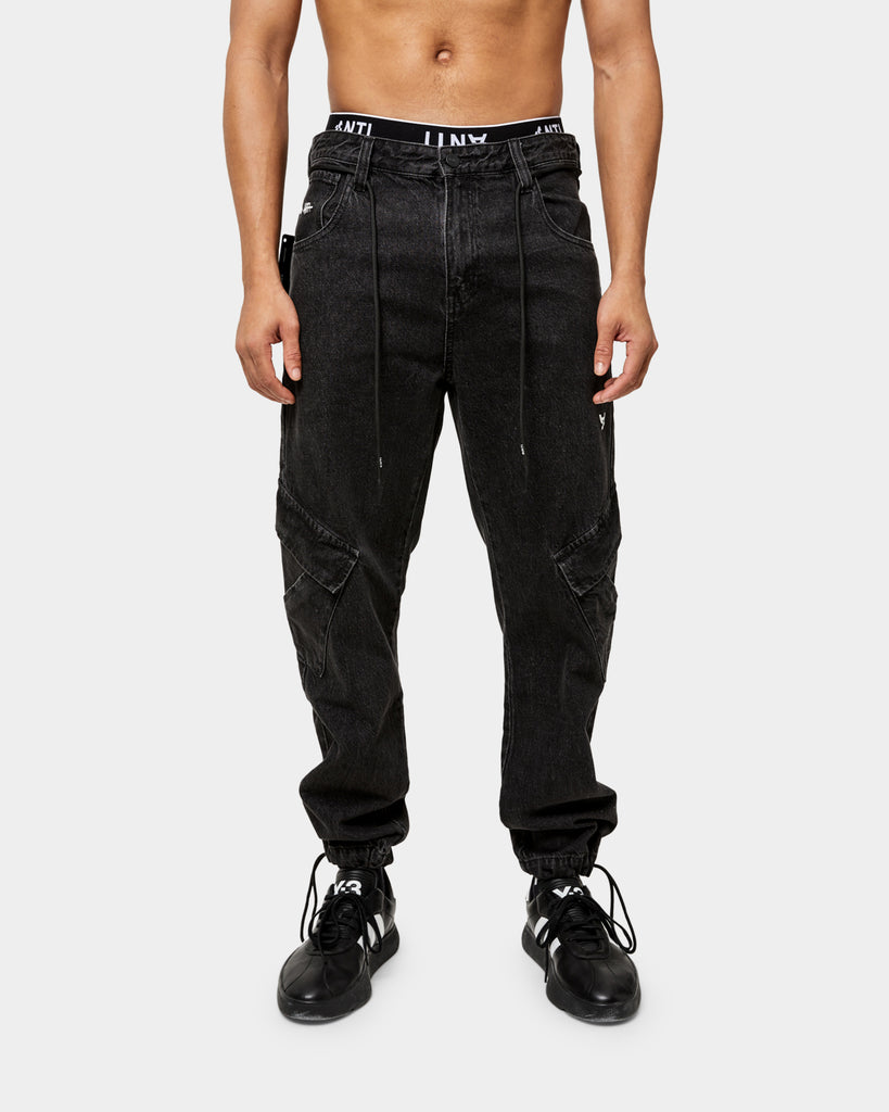 The Anti Order Para Military Relaxed Jeans Stone Wash Black | Culture ...