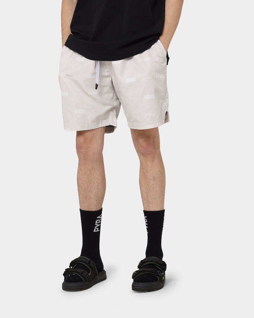 PYRA Parachute Shorts Oyster | Culture Kings NZ