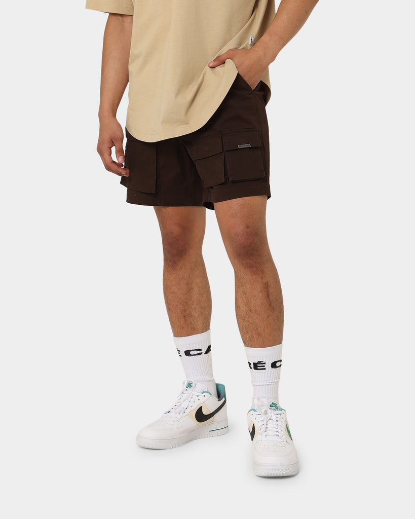Carré Construct Cargo Shorts Brown | Culture Kings NZ