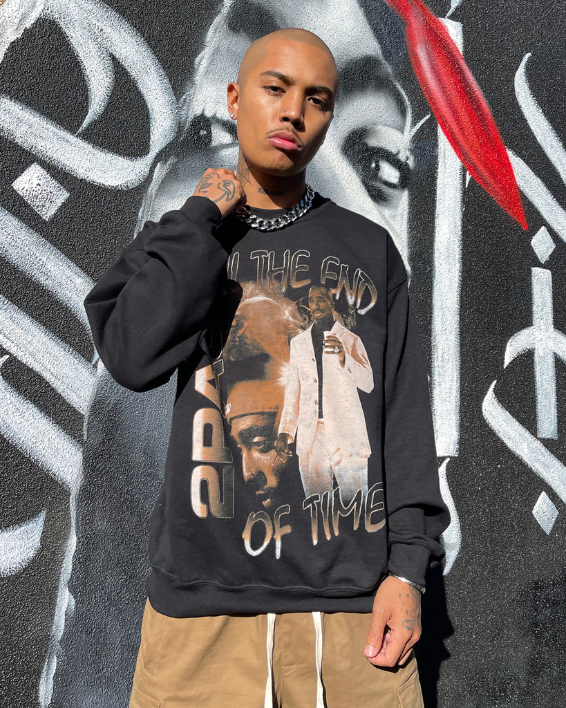 TUPAC Uteot Litho Vintage Sweater Black | Culture Kings NZ